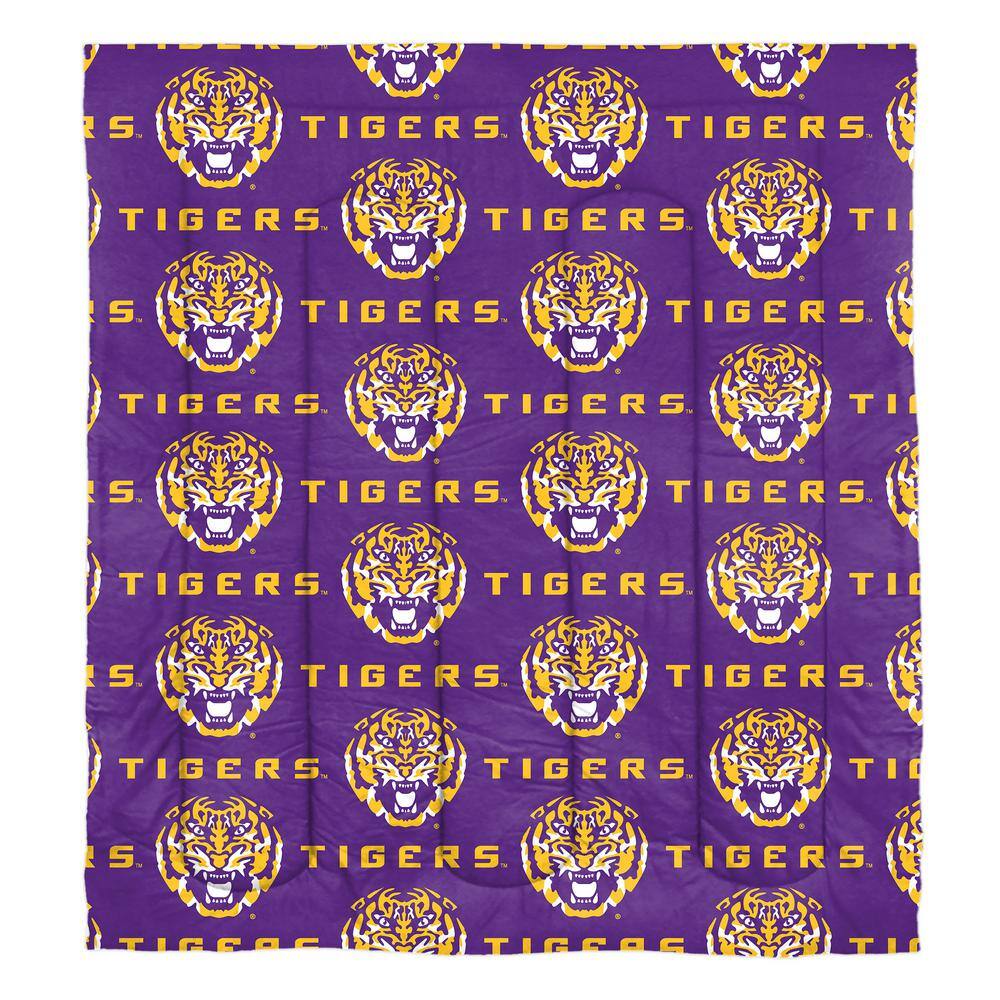 THE NORTHWEST GROUP LSU Tigers 5-Piece Full Size Multi Color Rotary Bed ...