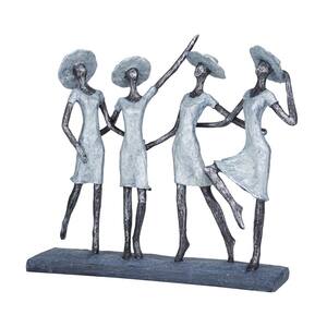 Litton Lane Grey Polystone Traditional People Sculpture 58300 - The ...