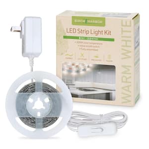 EcoSmart 40 in. Battery Operated Dimmable Linkable Bright White LED ...