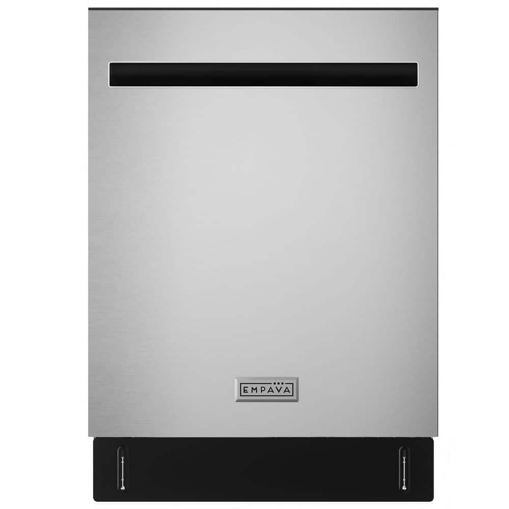 Empava 24 in. Top Control 8-Cycle Built-In Tall Tub Dishwasher with 15 ...