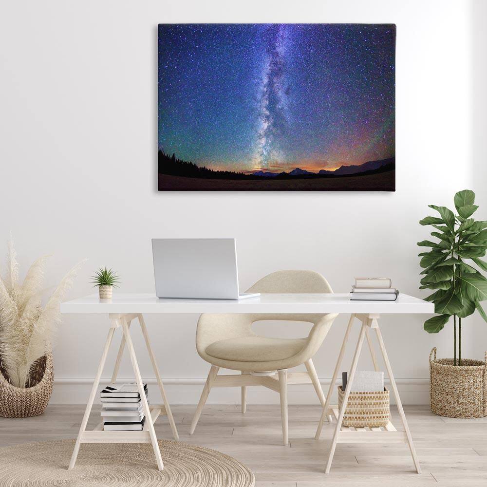 Stupell Industries Milky Way Stars over Earth by Royce Bair Unframed ...