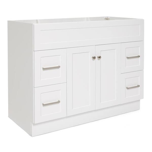 ARIEL Hamlet 42 in. W x 21.5 in. D x 34.5 in. H Freestanding Bath Vanity Cabinet without Top in ...