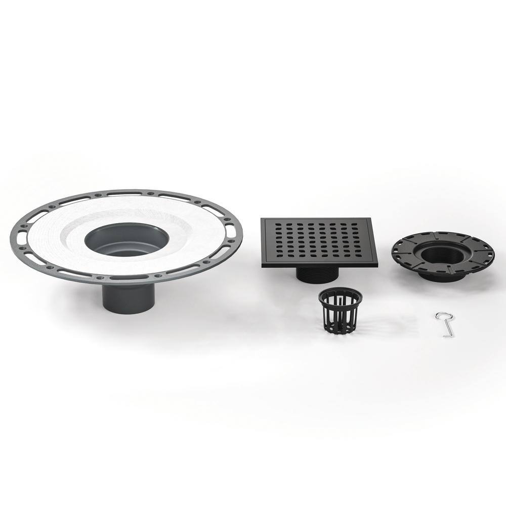 Neodrain 6 in. x 6 in. Stainless Steel Square Shower Drain with Tile-In ...