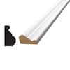 Alexandria Moulding 3/4 in. x 1-3/8 in. x 96 in. Primed MDF Baseboard ...
