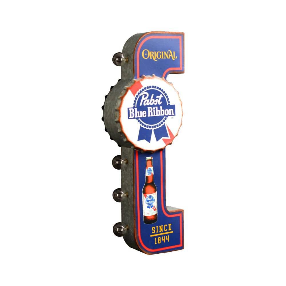 American Art Decor Original Pabst Blue Ribbon LED Metal Sign-Retro ...