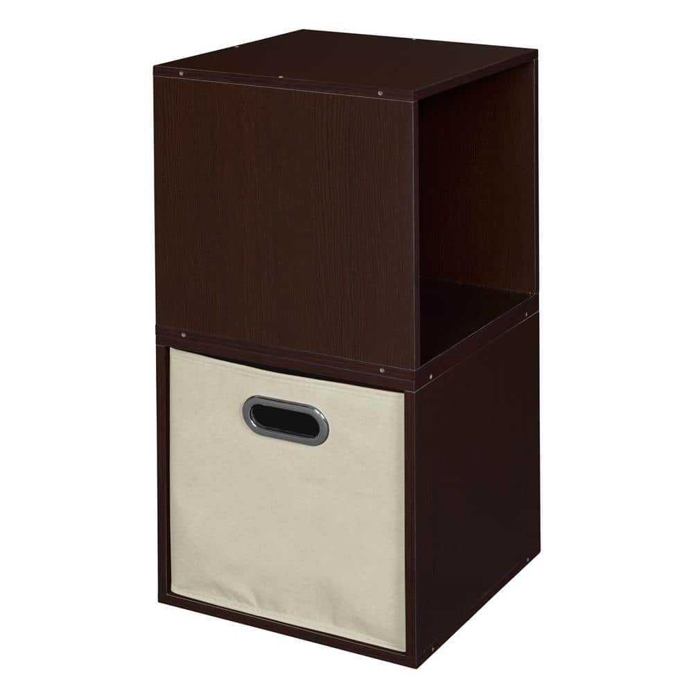 Regency 26 in. H x 13 in. W x 13 in. D Brown Wood 3-Cube Organizer ...