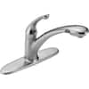Delta Signature Single-Handle Pull-Out Sprayer Kitchen Faucet In Arctic ...