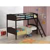 Coaster Arlo Espresso Twin Over Twin Bunk Bed with Ladder 405053BRN ...