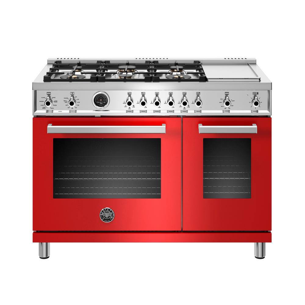 Bertazzoni Professional Series 48" 7.1 cu. Ft. Double Oven Dual Fuel ...