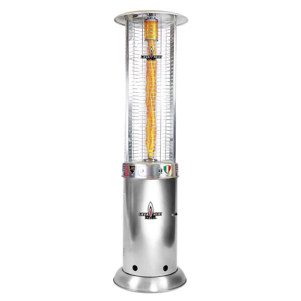 Lava Heat Italia 80 in. 56,000 BTU Stainless Steel Round Flame Natural ...