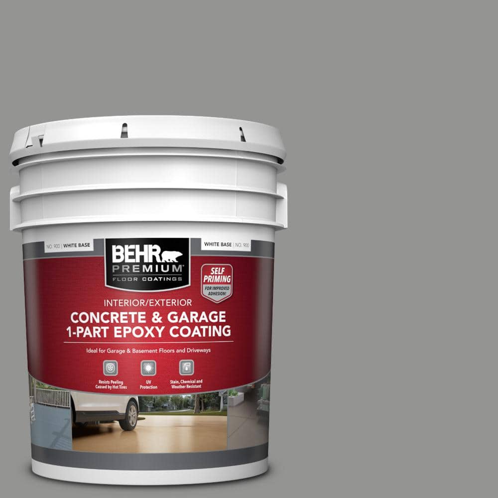BEHR PREMIUM 5 gal. #780F-5 Anonymous Self-Priming 1-Part Epoxy Satin ...