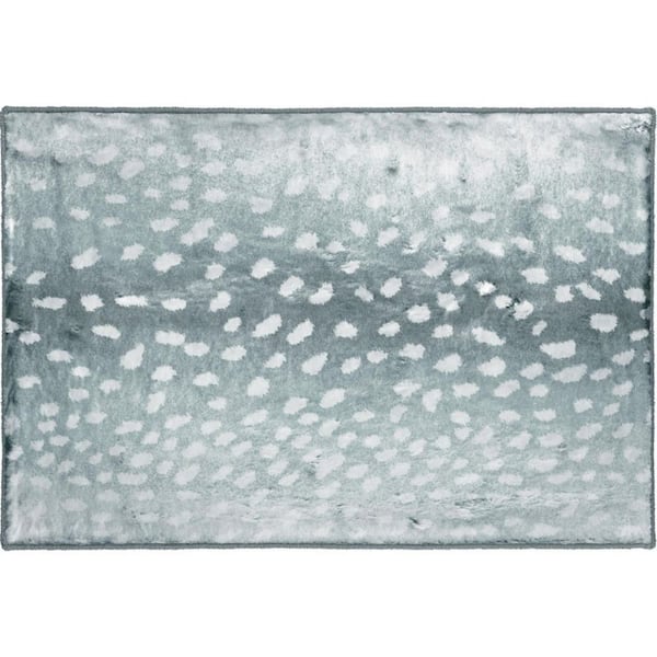 HomeRoots 2 X 3 Gray Animal Print Runner Rug 2000491679 - The Home Depot