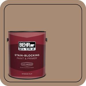 BEHR ULTRA 1 qt. #N240-5 Rodeo Tan Satin Enamel Exterior Paint & Primer ...