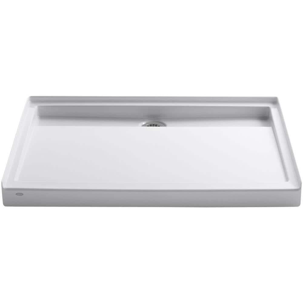 KOHLER Groove 48 in. x 36 in. Single Threshold Shower Base in White K ...