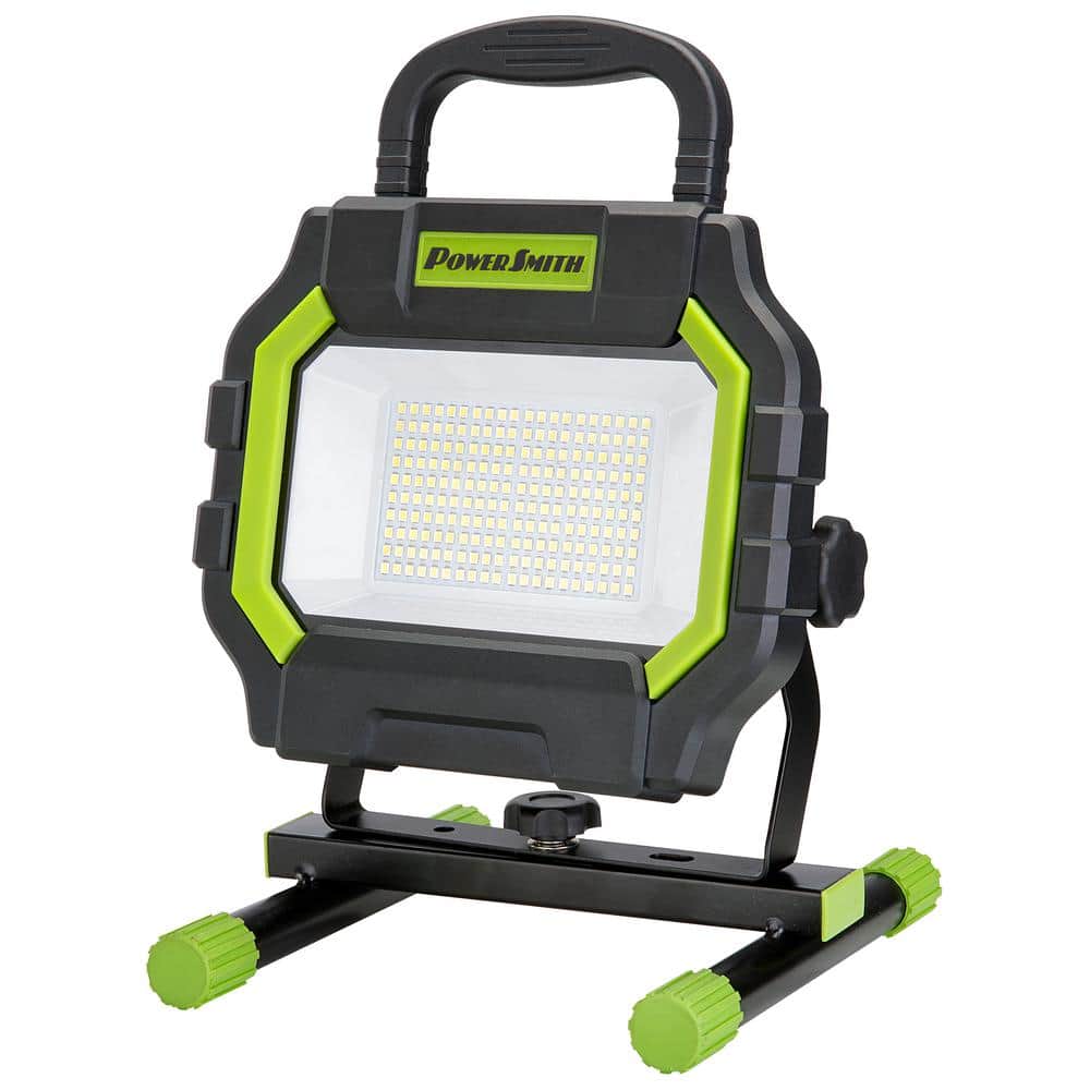 PowerSmith 2-in-1 Hybrid LED Work Light, 5000 Lumen AC Light 1000 Lumen ...