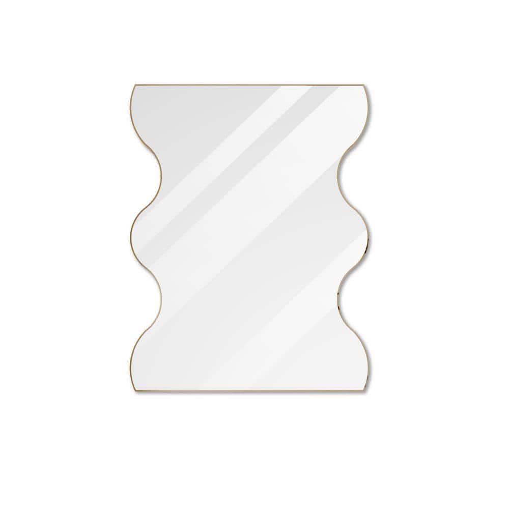 CONGE IMPORT LLC Gold 29.5 in. W x 35.4 in. H Irregular Metal Framed ...