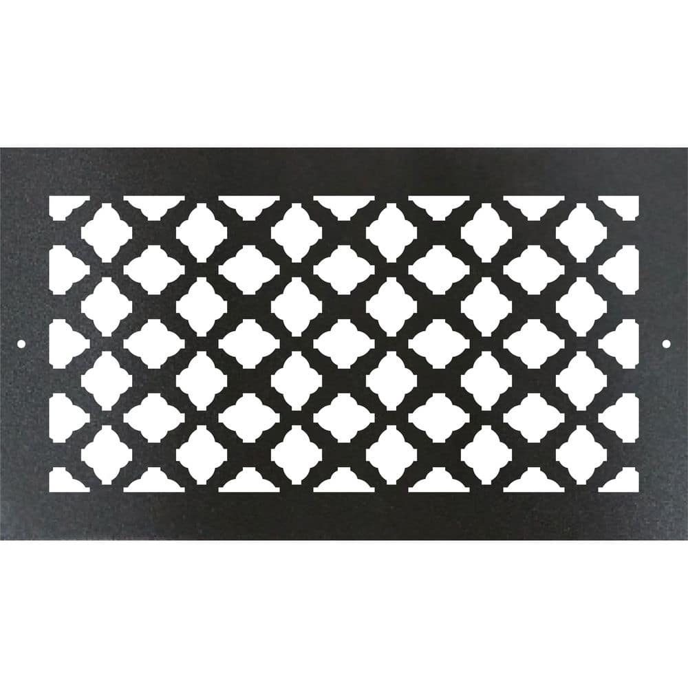 STELLAR Metal Screw-In Floor Register. Duct Opening 4x12 (Overall 6x14 ...