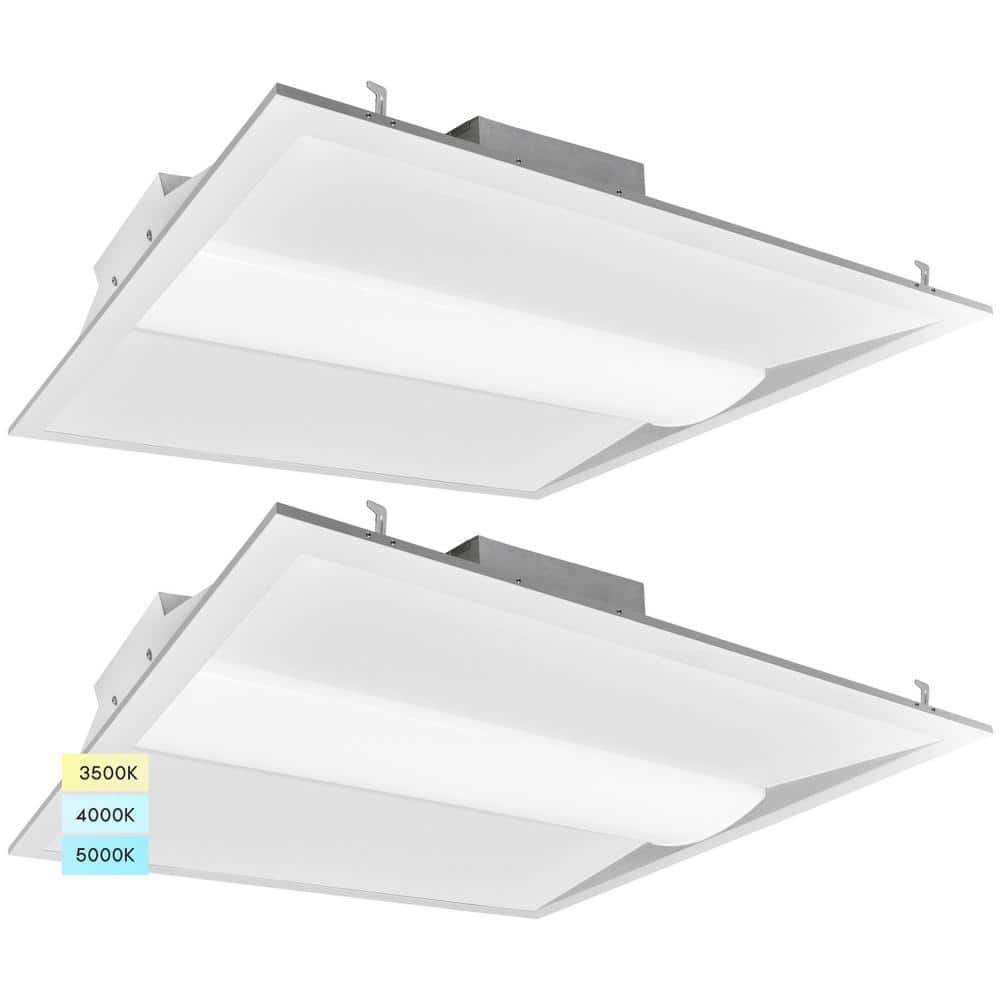LUXRITE 2 ft. x 2 ft. 2500/3750/5000 Lumens Integrated LED Panel Light ...