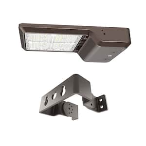 ETI LIGHTING 1000-Watt Equivalent Integrated LED Bronze Area Light with ...