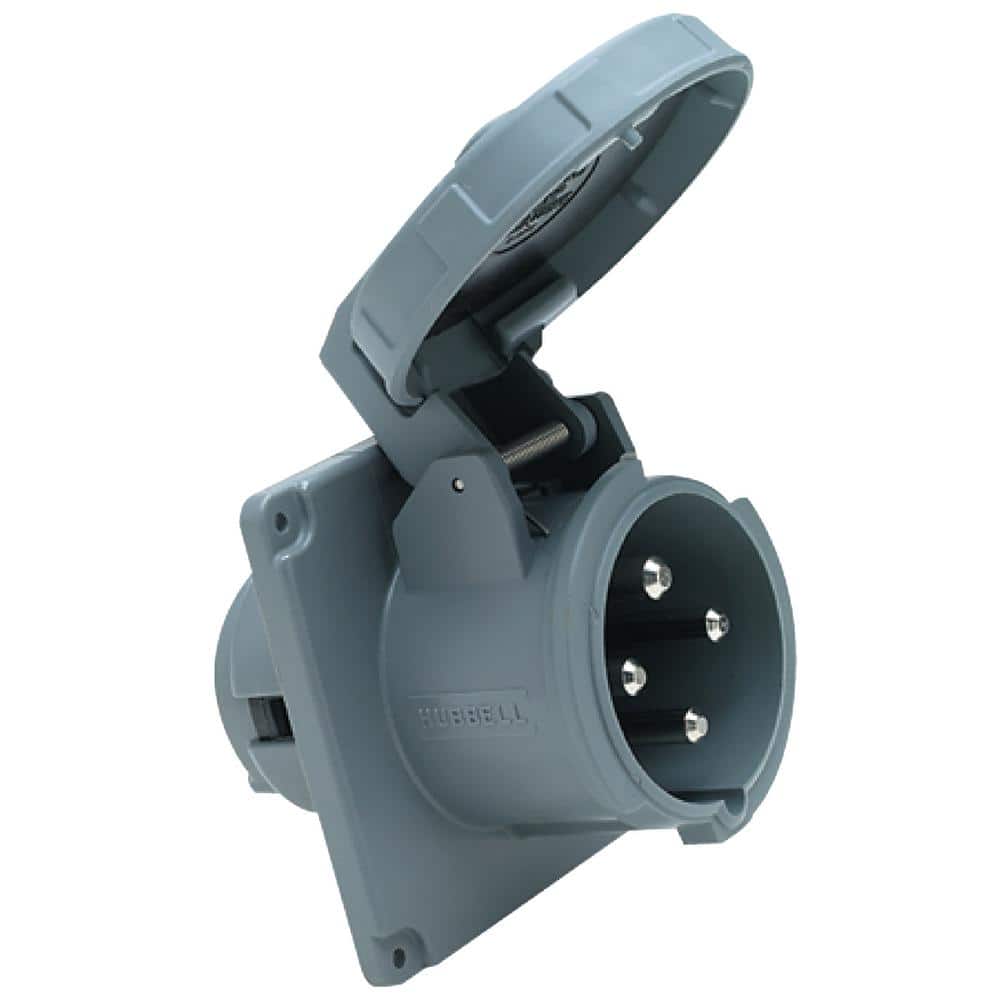 Hubbell Shore Power Inlet M4100B12R - The Home Depot
