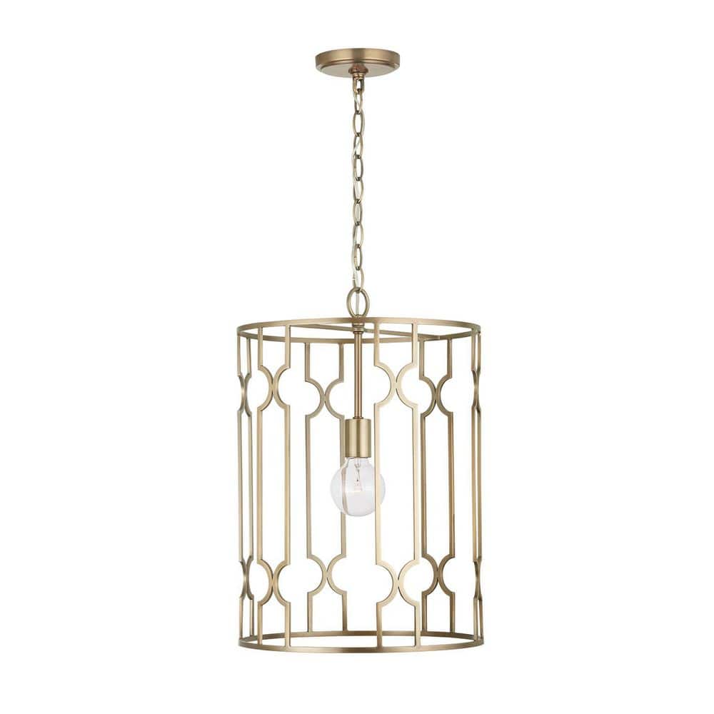 Capital Lighting Fixture Company Jordyn 100-Watt 1-Light Aged Brass ...