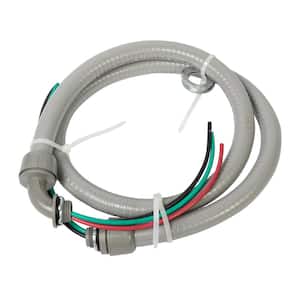 Southwire 3/4 in. x 6 ft. 8/2 Ultra-Whip Liquidtight Flexible Non ...