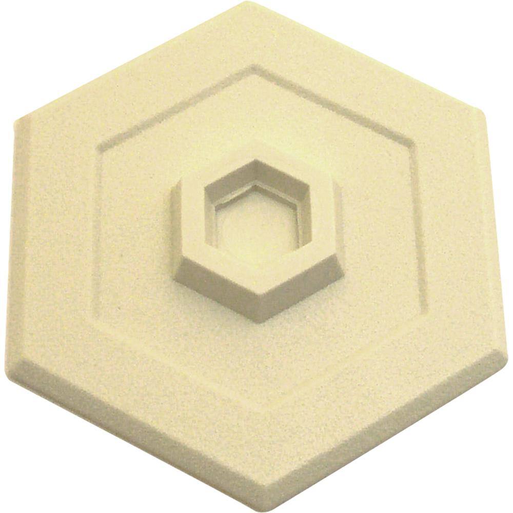 Prime-Line Wall Protector, 5 in., Hexagon Shape, Rigid Vinyl, Ivory ...