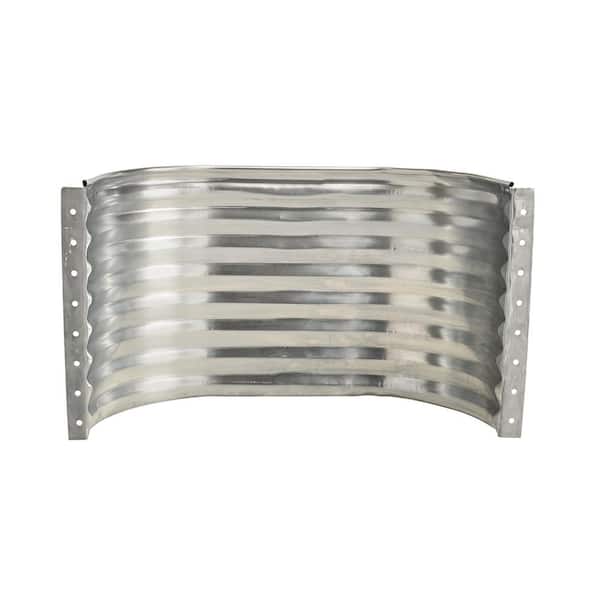 SHAPE PRODUCTS 37 in. x 12 in. x 24 in. Steel Straight Area Window Well ...