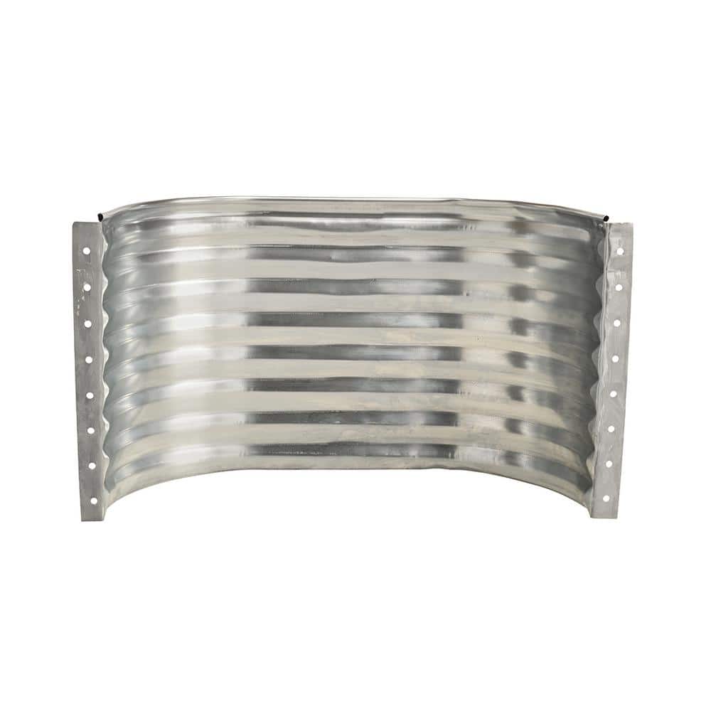 SHAPE PRODUCTS 37 in. x 12 in. x 24 in. Steel Straight Area Window Well ...