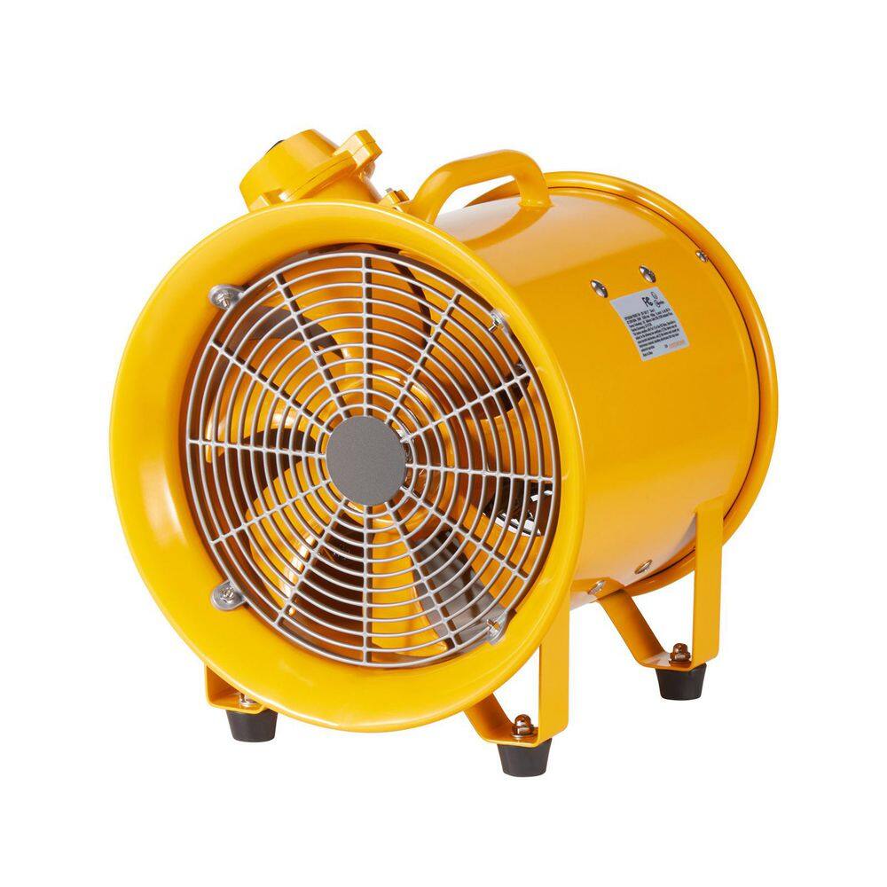 SKYSHALO Portable Ventilator 10 in. 1 Speed Blower Fan in. Yellow 350 ...