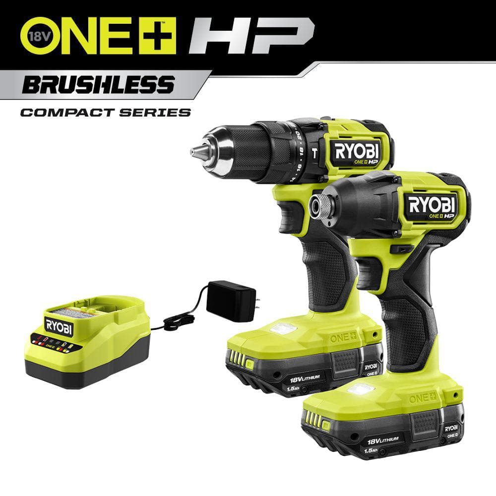 Reviews for RYOBI ONE+ HP 18V Brushless Cordless Compact 2-Tool Combo ...