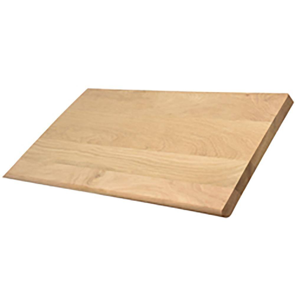 EVERMARK Stair Parts 48 in. x 11-1/2 in. Unfinished White Oak Plain ...
