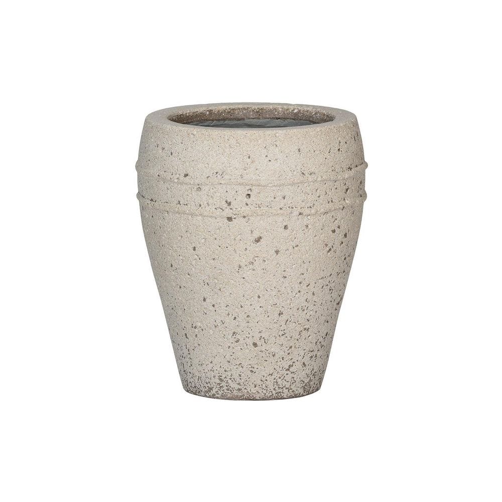 PotteryPots 12 in. H Ares S Ficonstone Mediterranean Planter Indoor/Outdoor, Chalk White ...