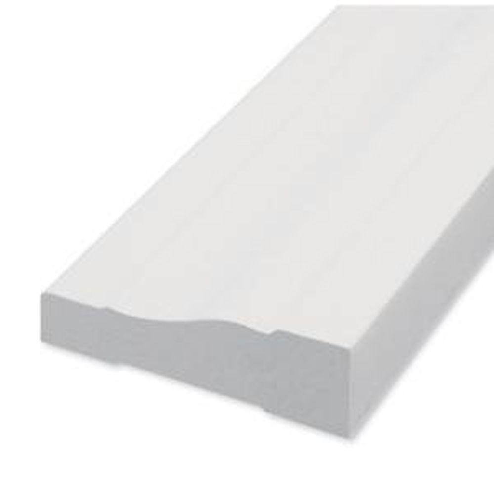 Royal Mouldings 11/16 in. x 2-1/4 in. x 144 in. Vinyl Casing Moulding ...