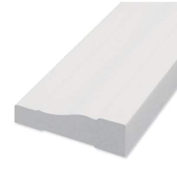 Royal Mouldings 11/16 in. x 2-1/4 in. x 144 in. Vinyl Casing Moulding ...