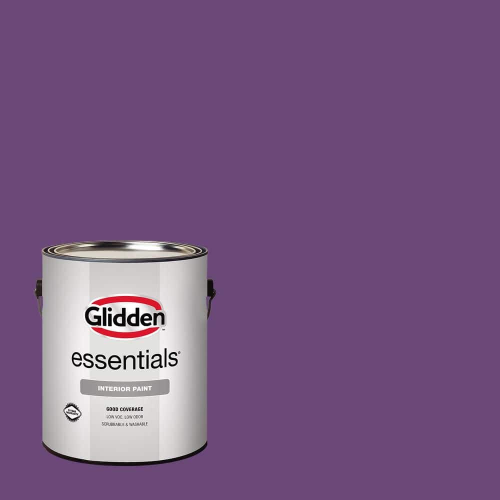 Glidden Essentials 1 gal. PPG1176-7 Perfectly Purple Eggshell Interior ...