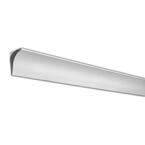 RACEWAY CROWN 0.125 in. x 5.75 in. x 94.5 in. with 4 Brackets PVC Crown ...