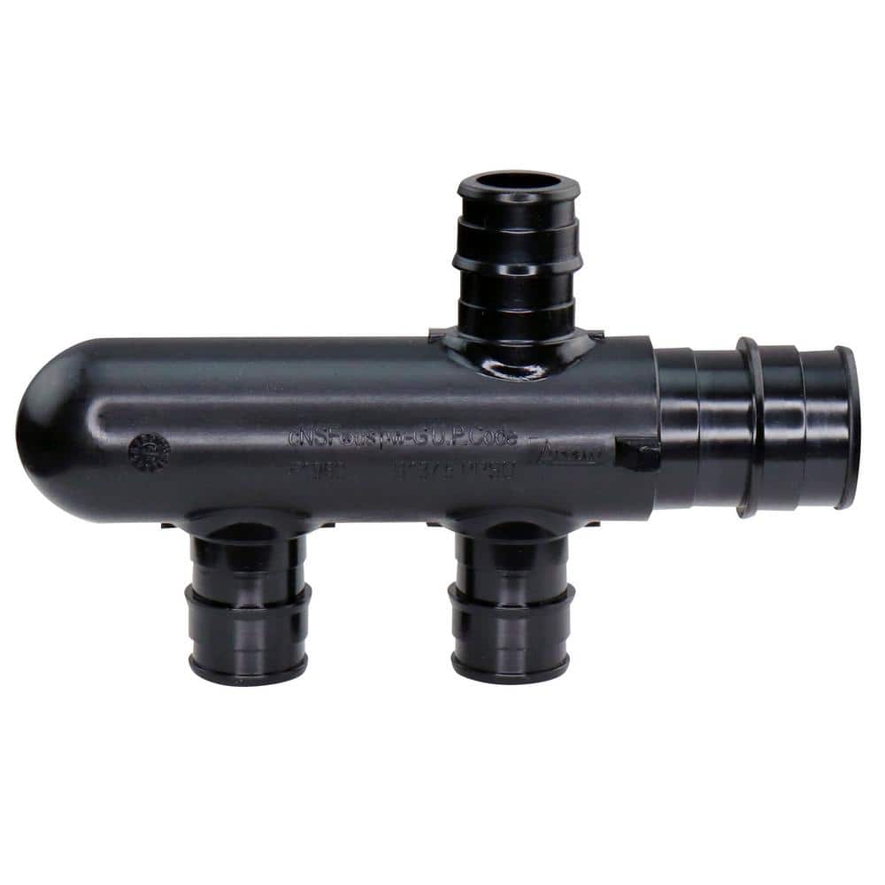 Apollo 3/4 in. x 1/2 in. PEX-A Barb Inlets x PEX-A Poly Alloy 3-Port ...