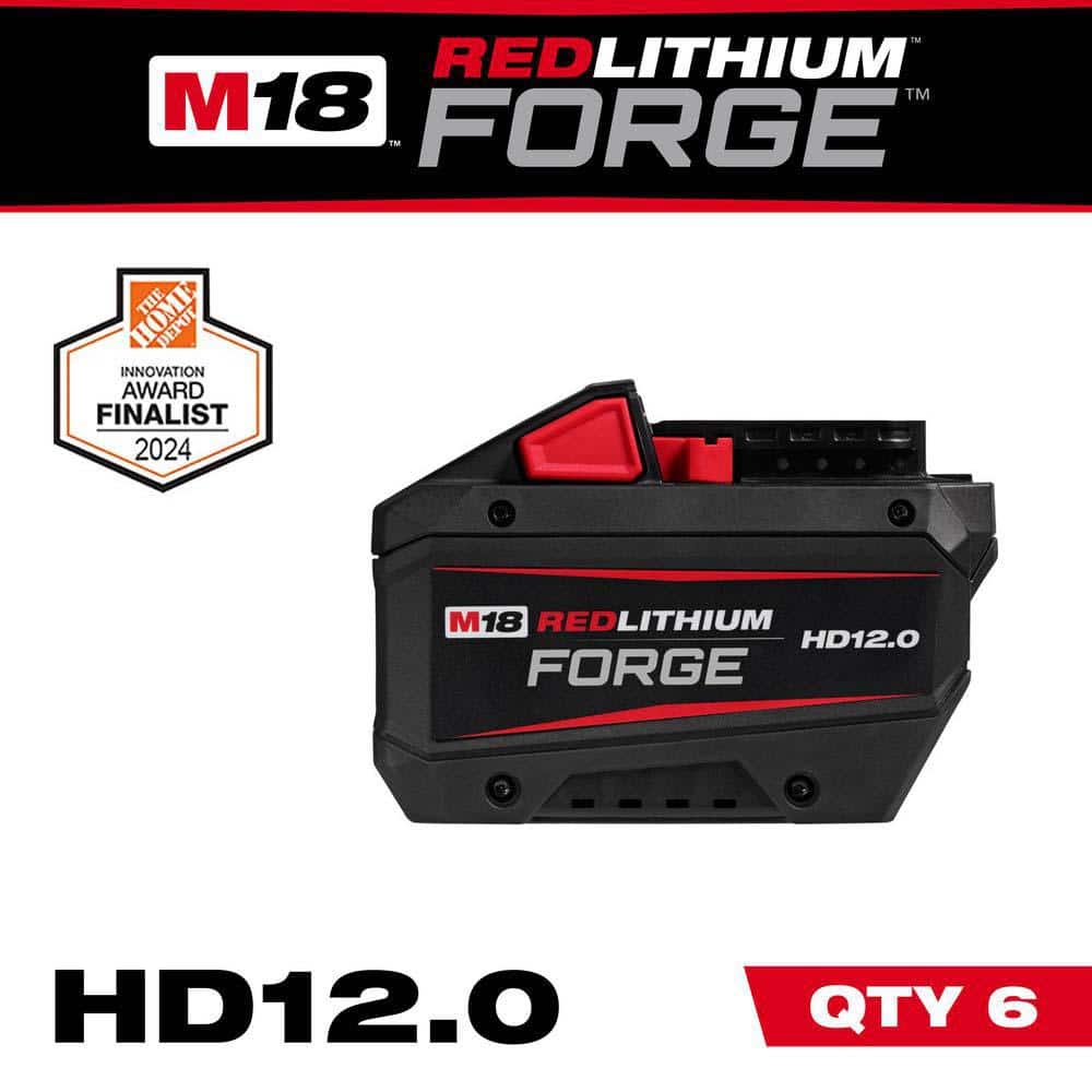 Milwaukee M18 18V Lithium-Ion REDLITHIUM FORGE HD 12.0 Ah Battery Pack ...