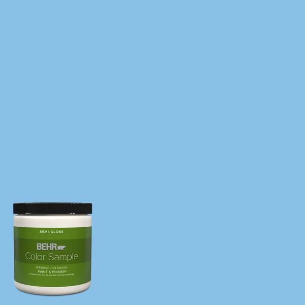 BEHR PREMIUM PLUS 8 oz. #P510-3 Rhodes Semi-Gloss Interior/Exterior ...