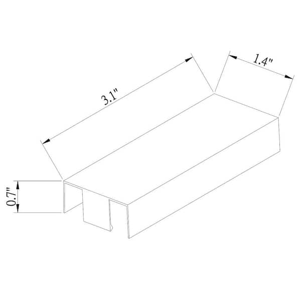 Buy 2400-Watt Linear Track to Track Coupler with White, Black and ...