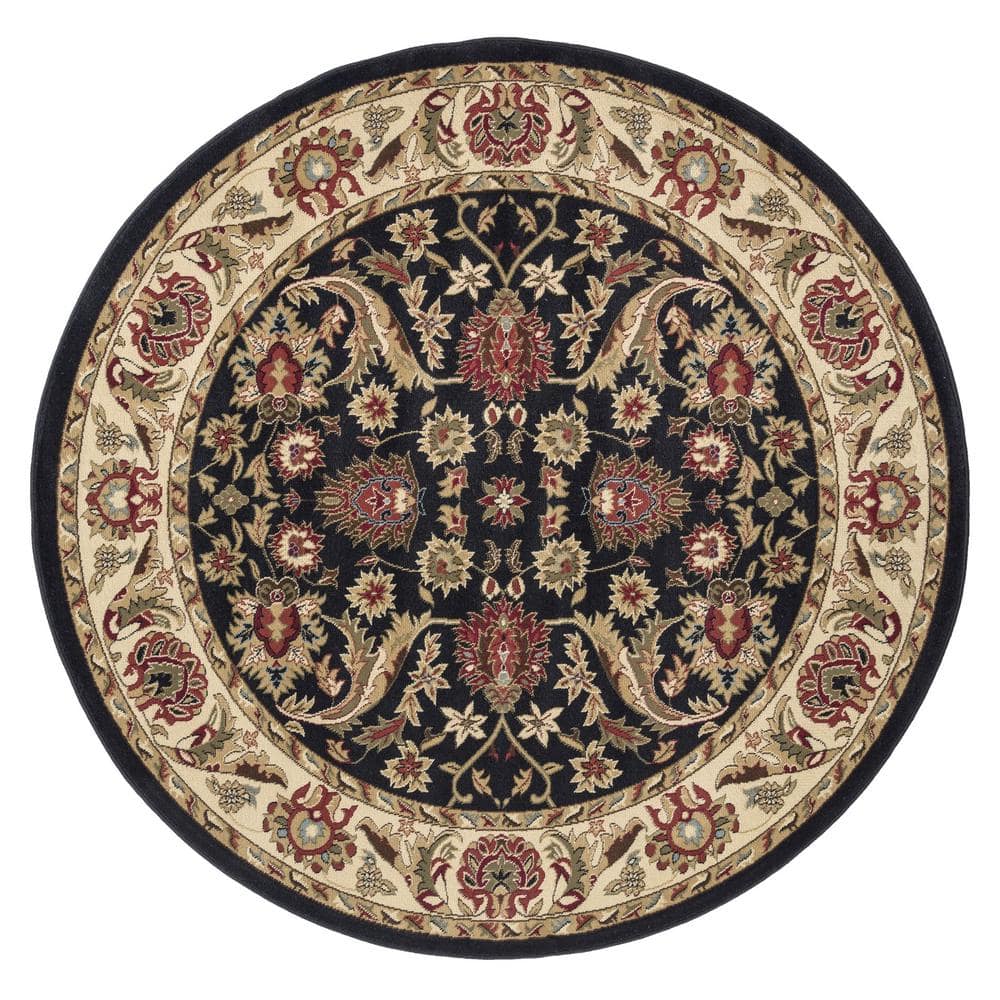 Concord Global Trading Ankara Sultanabad Black 5 ft. Round Area Rug ...