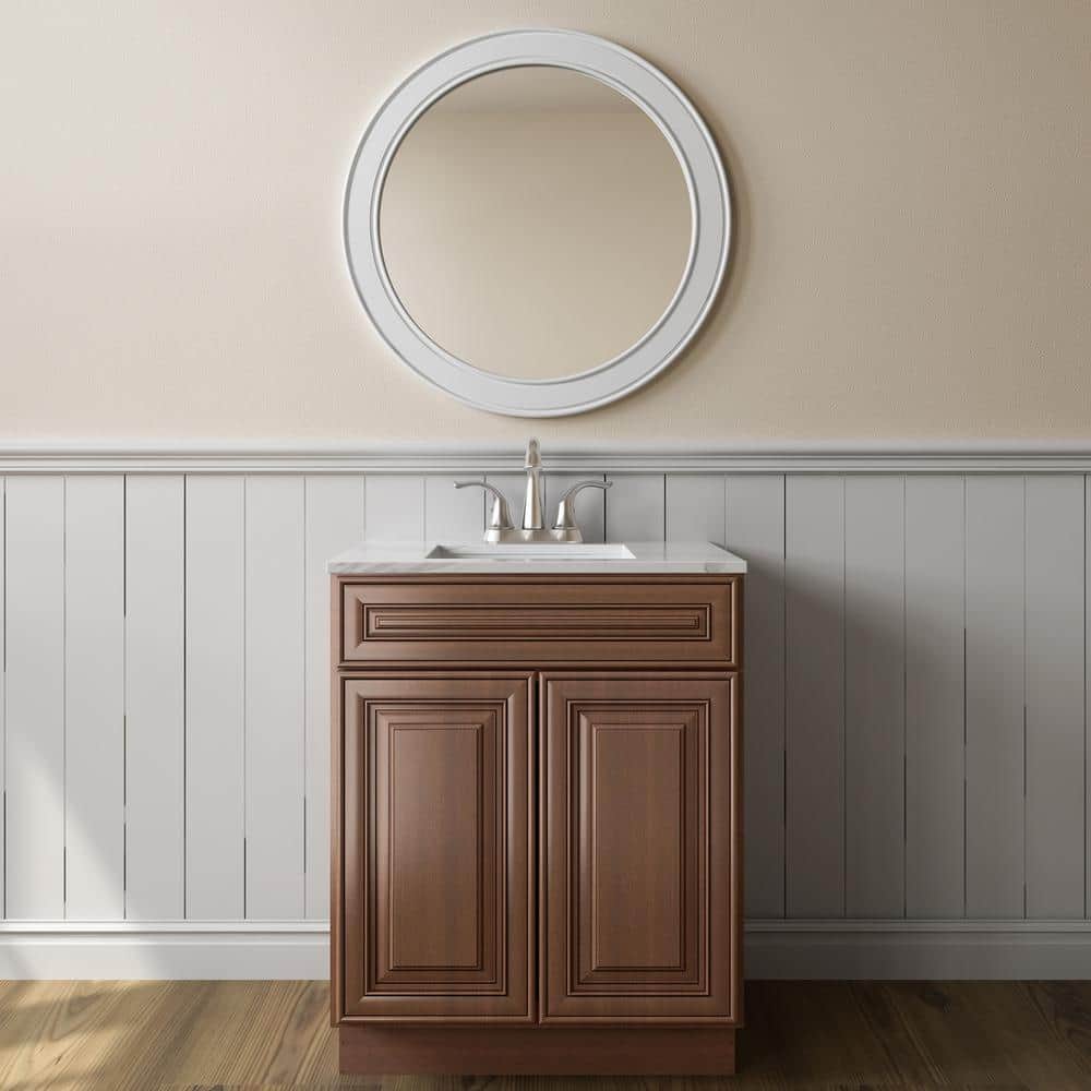 HOMEIBRO 24 in. W. x 21 in. D x 34.5 in. H in Cameo Scotch Plywood ...