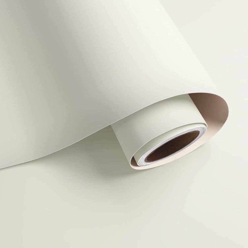 Off-White Adhesive Peel and Stick Wallpaper Roll (Set of 1) YJ00469 ...