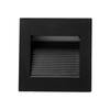 NICOR Square Black Indoor and Outdoor Integrated LED Landscape Step ...