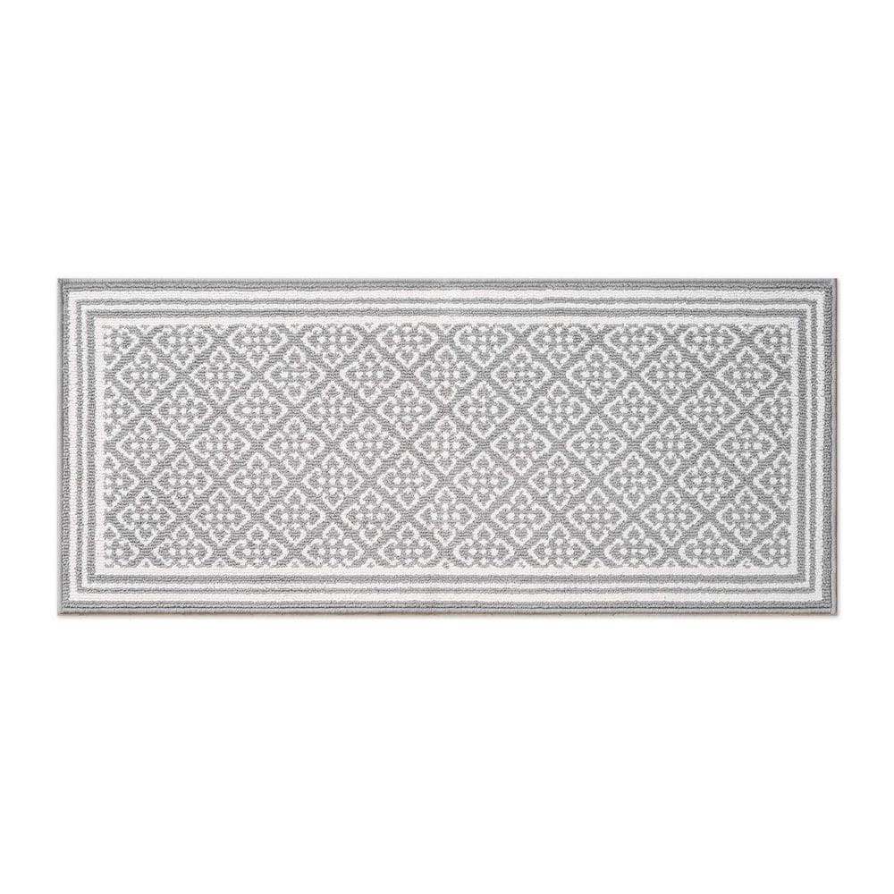 Laura Ashley Isla 2-Tone Light Gray/Ivory 2 ft. x 5 ft. Tufted ...