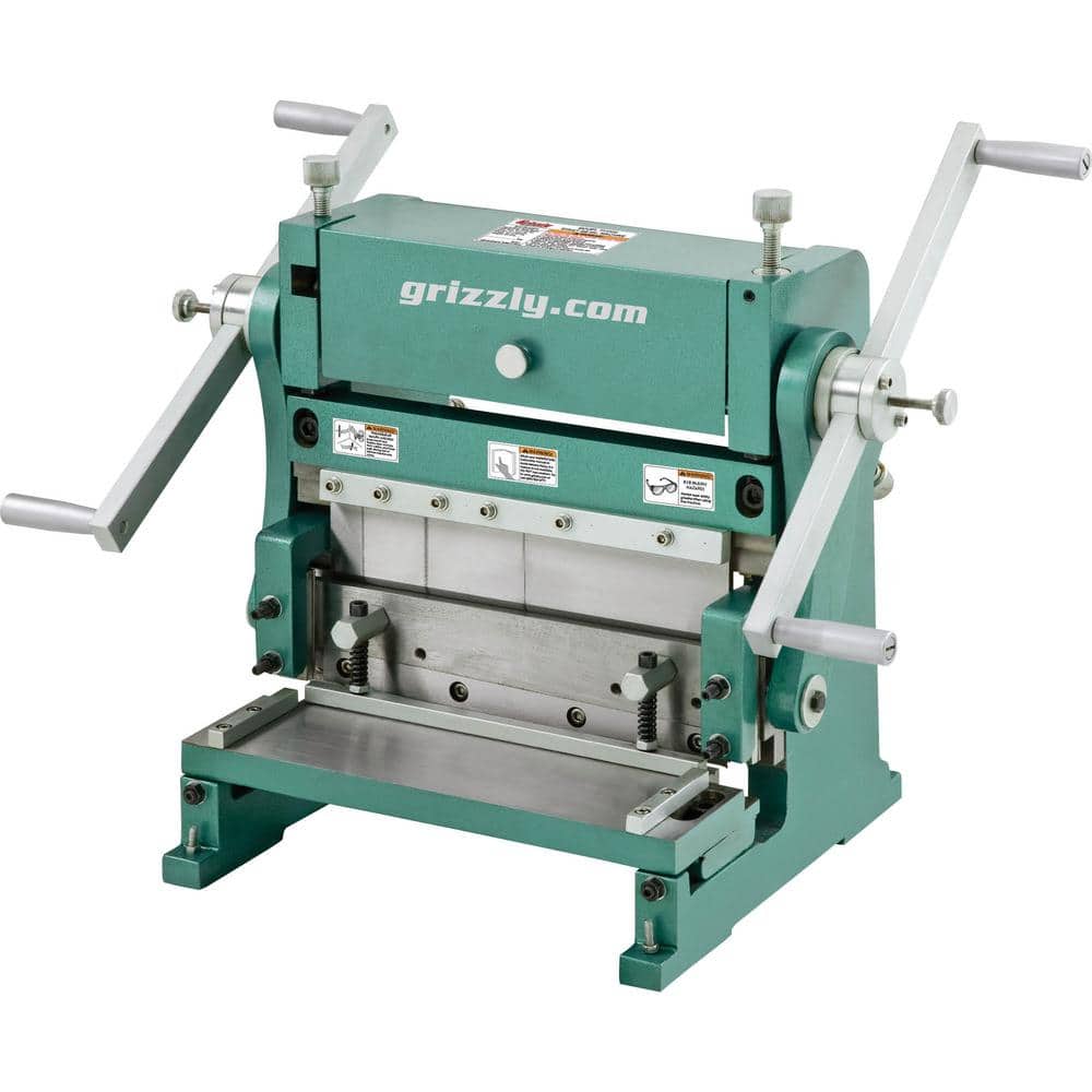 Grizzly Industrial 12 in. 3-in-1 Sheet Metal Machine T26472Z - The Home ...