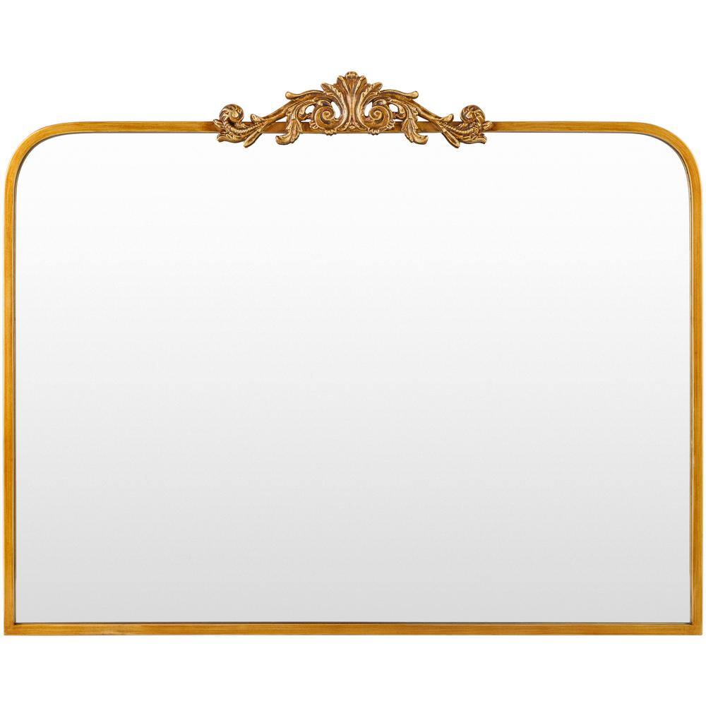 Livabliss Aarlen 29 in. x 36 in. Gold Framed Decorative Mirror RAL001 ...
