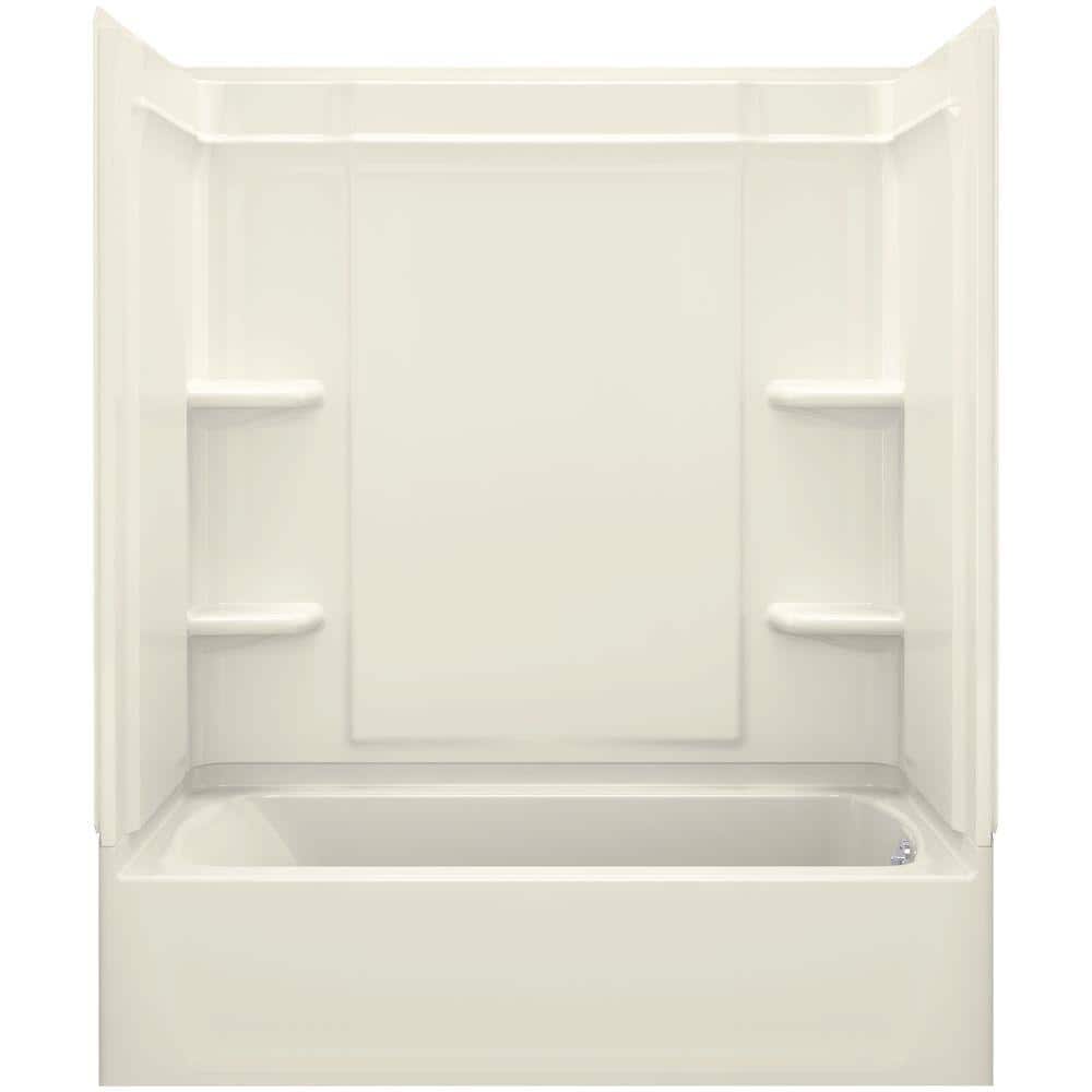 STERLING Ensemble 32 in. x 60 in. x 75 in. Bath and Shower Kit Right ...