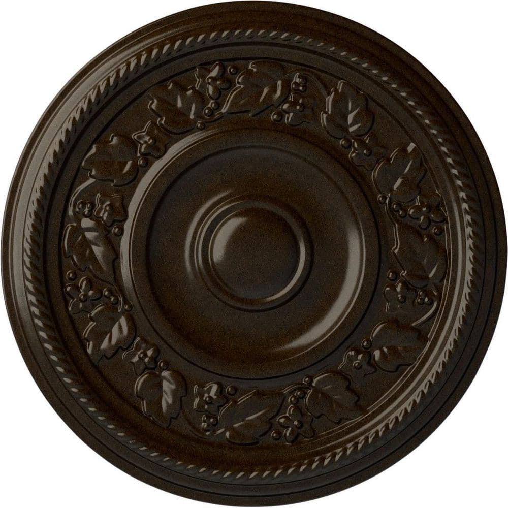 Ekena Millwork 16-1/8 in. x 3/4 in. Tyrone Urethane Ceiling Medallion ...